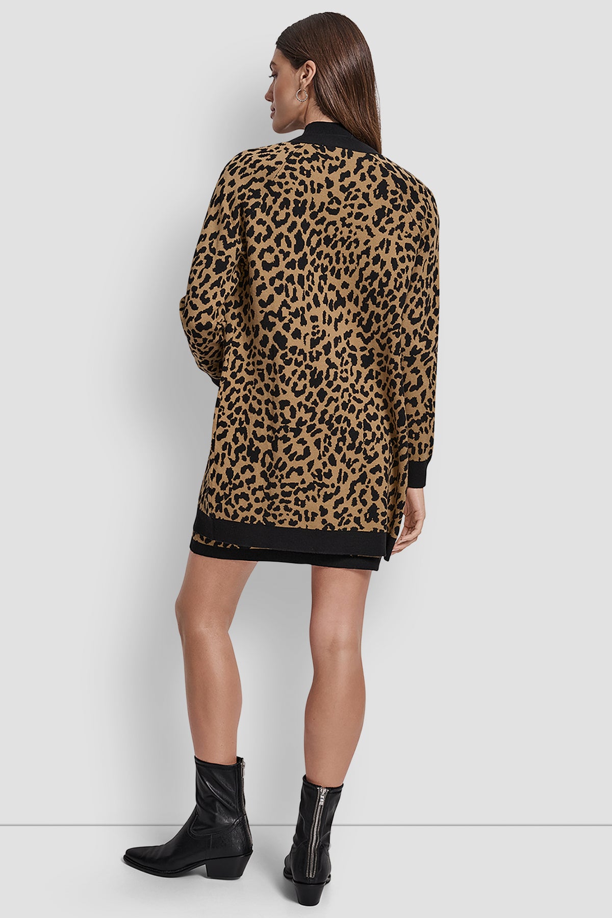 Leopard Jacquard Cardigan | Cardigan | DKNY