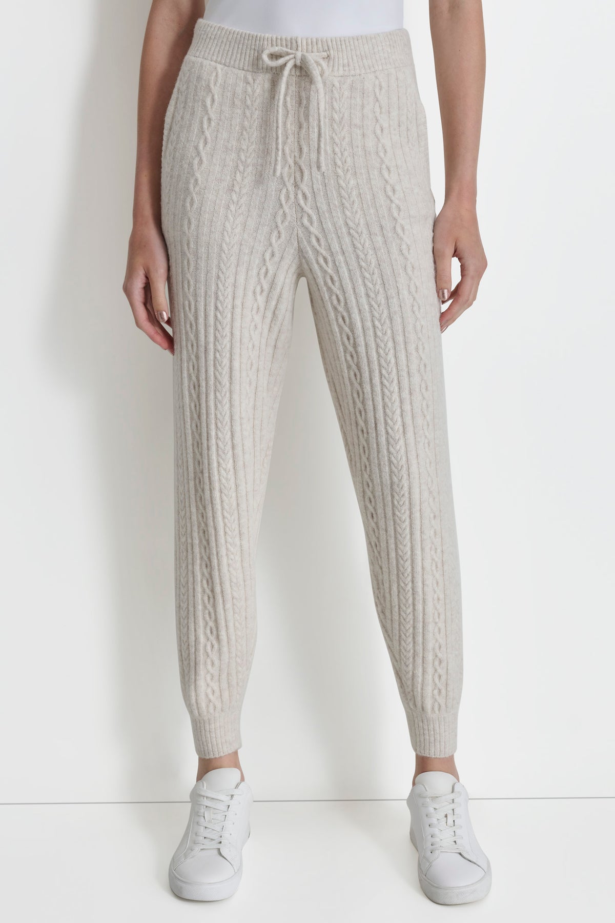 COZY CABLE SWEATER JOGGER | DKNY